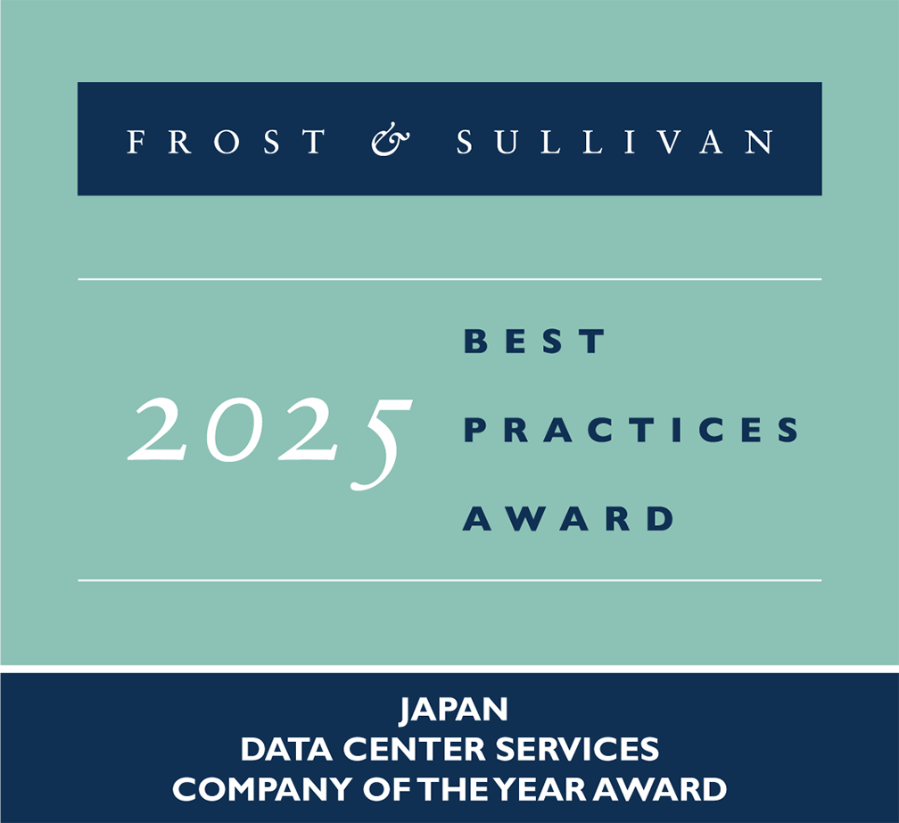 2025 Japan Data Center Services Award By Frost & Sullivan | Equinix